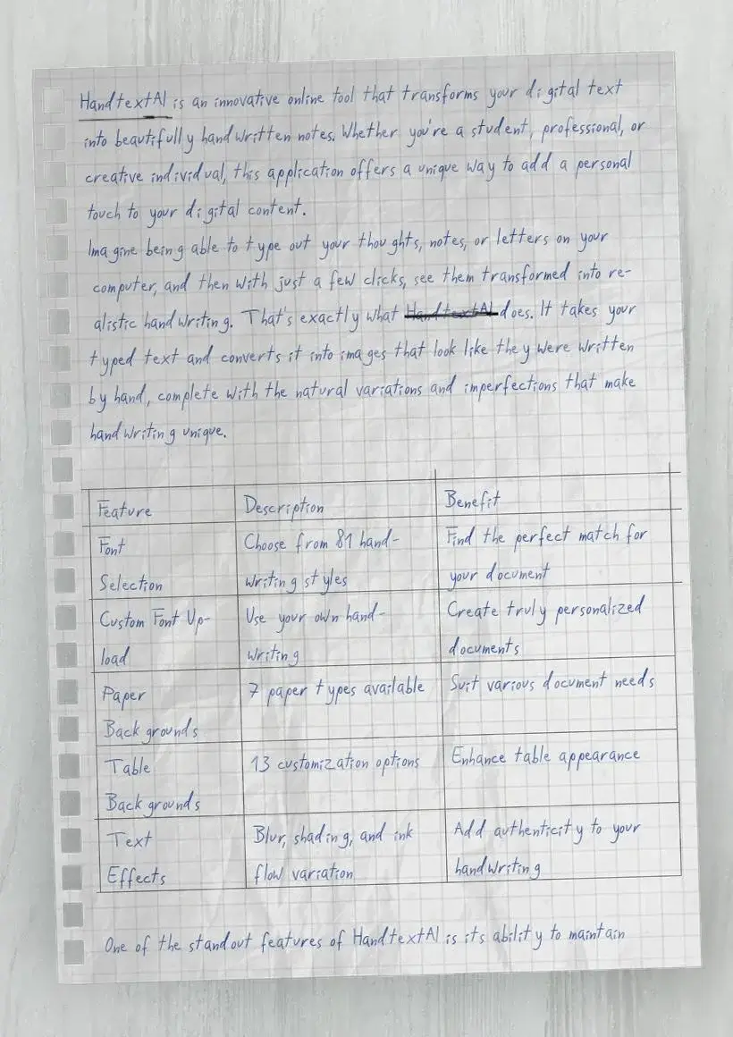 Text to Handwriting Converter - Create Realistic Handwritten Notes ...